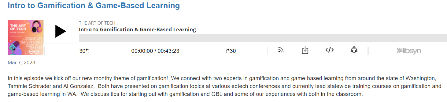 Intro To Gamification And Game Based Learning Gbl Podcast Mr Gonzalezs Classroom